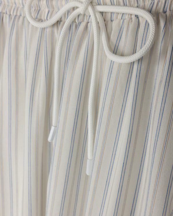 Key Striped Midi Skirt