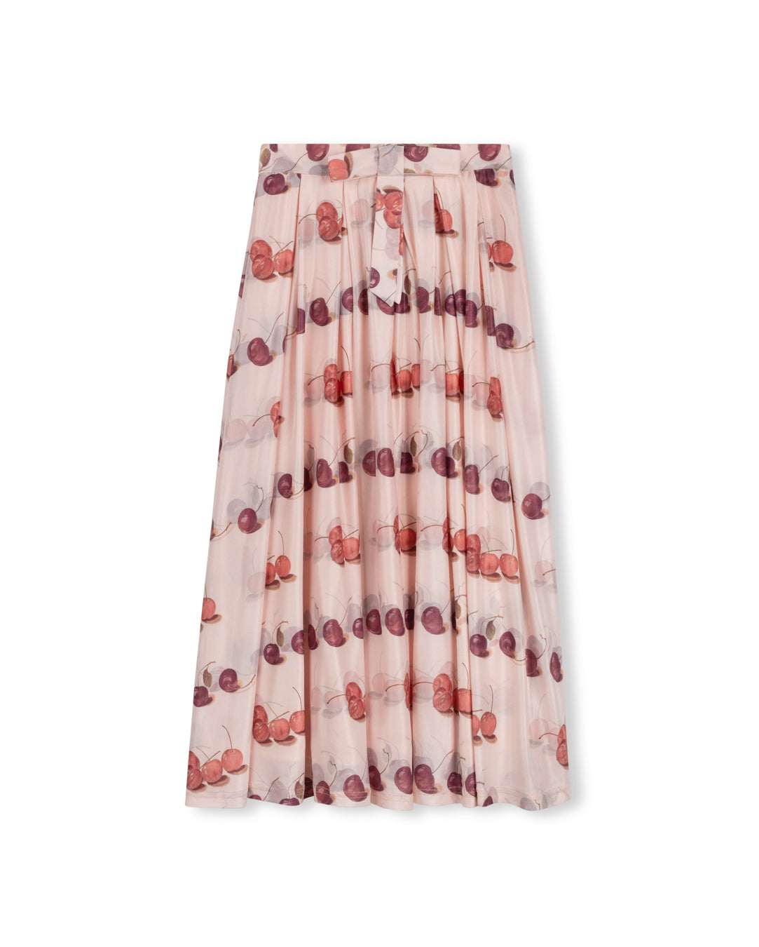Ada Cherry Printed Mesh Skirt
