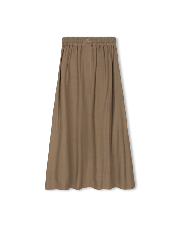 Soft Linen Midi Skirt
